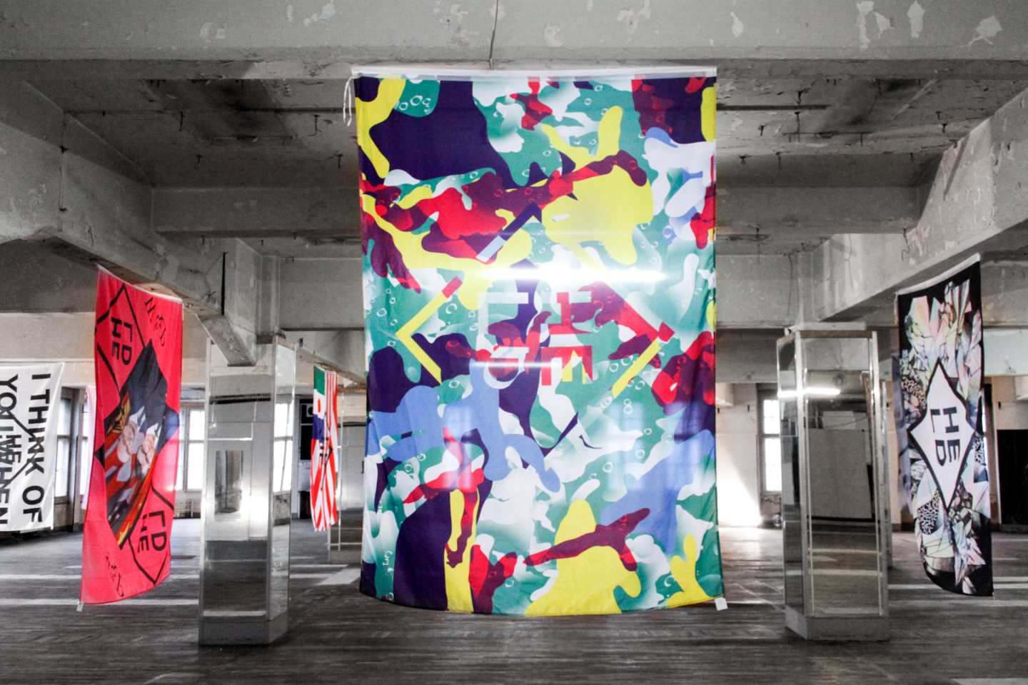 objects / printed flags