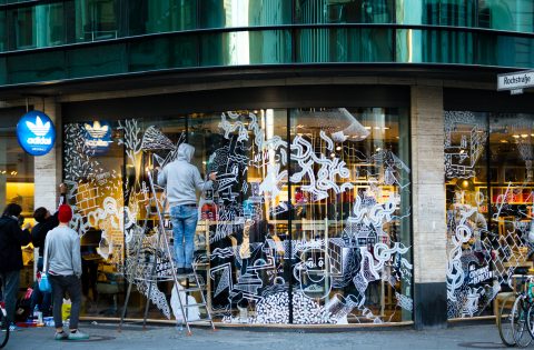 store front / event / window painting